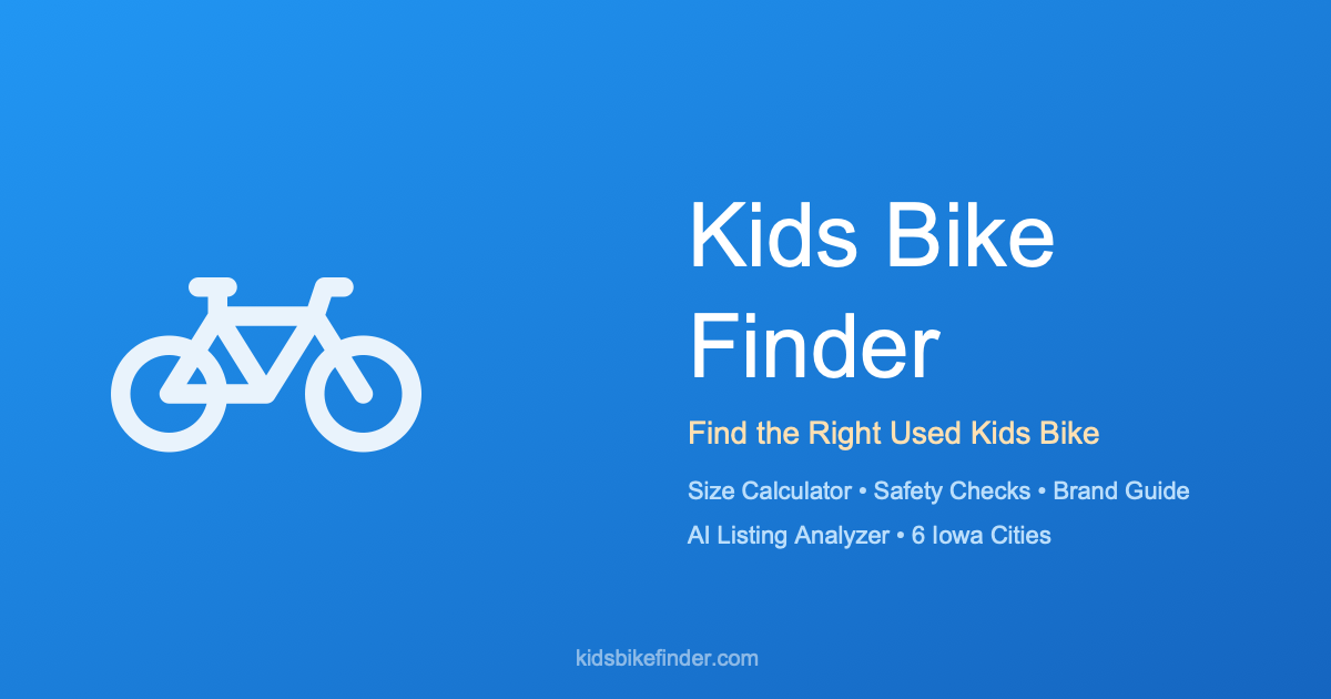 Kids Bike Size Chart by Age and Height — Kids Bike Finder